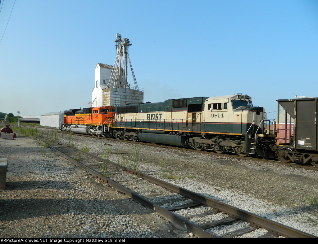 BNSF 9814 - DPU #1 & BNSF 8536 DPU #2